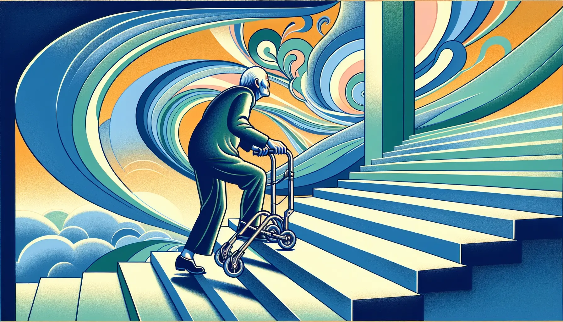 Navigating Stairs with Mobility Aids for Elderly – Healthyrr