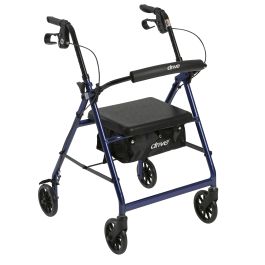 Rollator with 6″ Wheels and Removable Back Support - Healthyrr