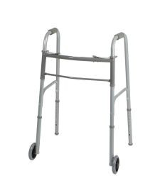Two-Button Folding Walkers with 5″ Wheels – Healthyrr